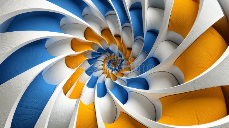 Abstract Background 3D Floral Shaped Abstract Circular Patterns in ...