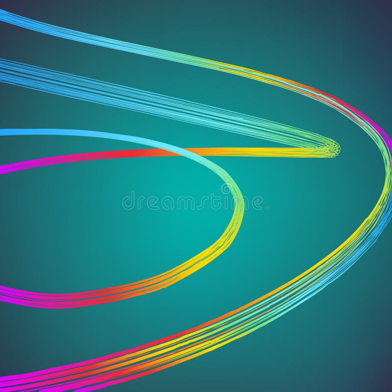 Abstract Background with 3D Pink and Blue Lines. EPS10 Vector ...