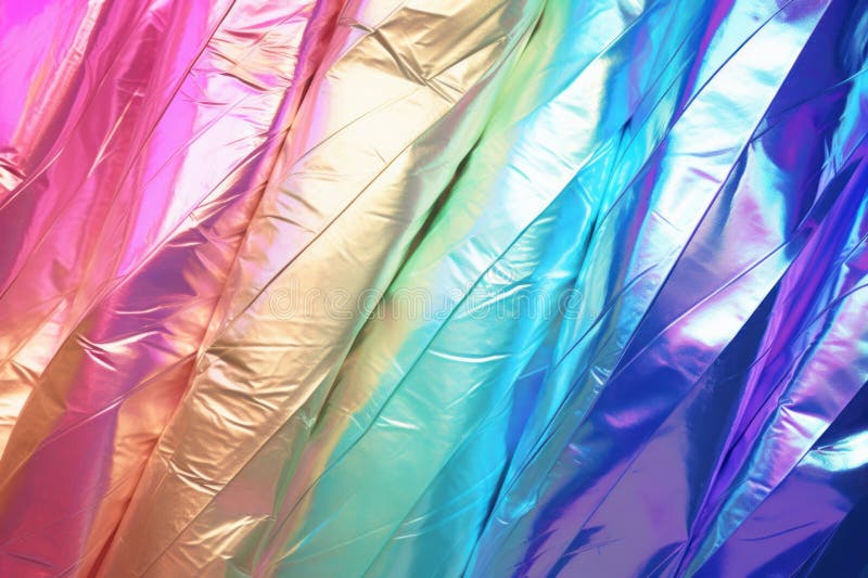 Abstract Background 3D Shiny Plastic Waves with Pastel Unicorn Textures ...