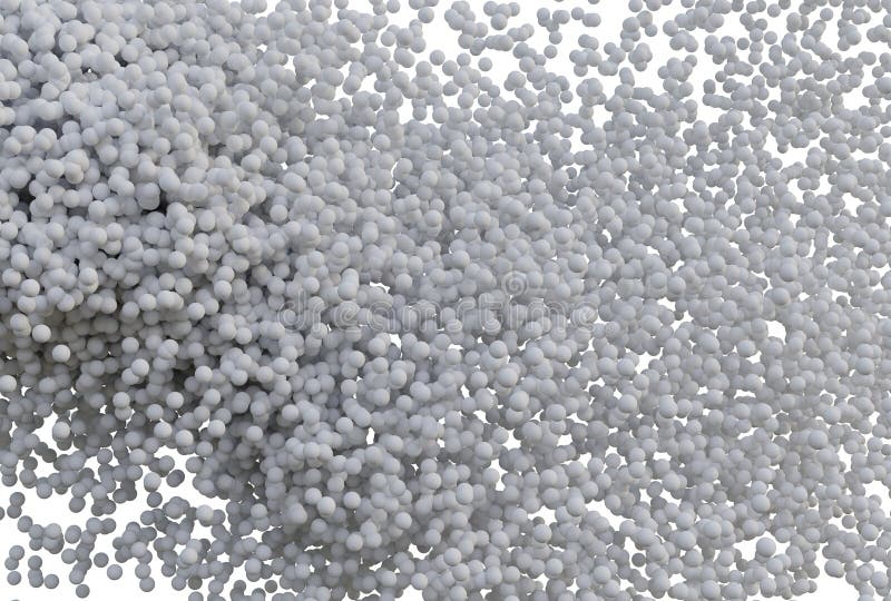 Abstract Background of 3d Spheres. Modern Plastic Pastel Bubbles Stock ...