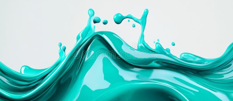 An Abstract Background with a 3D Texture of Liquid Green Color ...