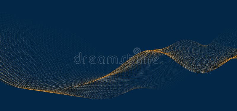 Abstract Flowing Mesh Wave Stock Vector Illustration Of Geometric