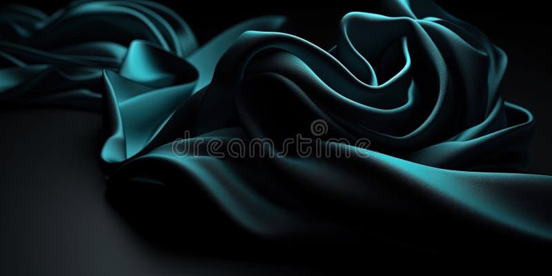 Abstract Background with 3D Wave Silk - Generative Ai Stock ...