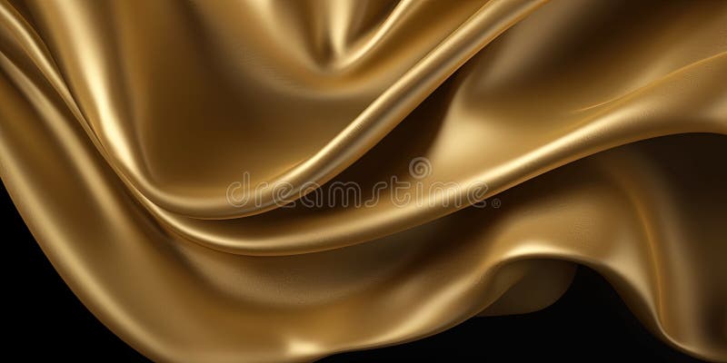 Abstract Background with 3D Wave Silk - Generative Ai Stock ...