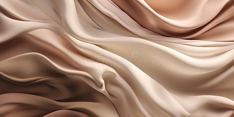 Abstract Background with 3D Wave Silk - Generative Ai Stock ...