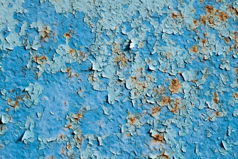 Abstract Background of Damaged Metal Stock Image - Image of blue ...