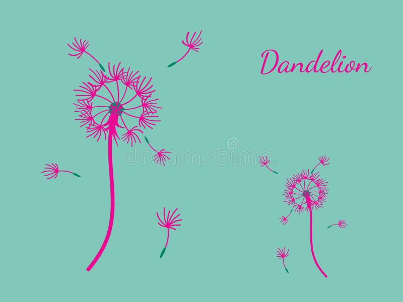 Abstract Background Dandelion Design for Decoration Design. Stock ...