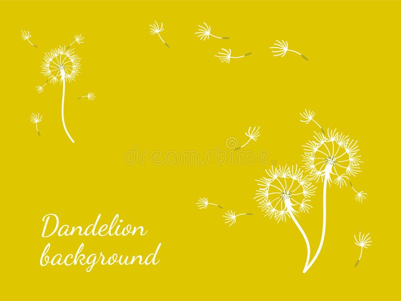Abstract Background Dandelion Design for Decoration Design. Stock ...