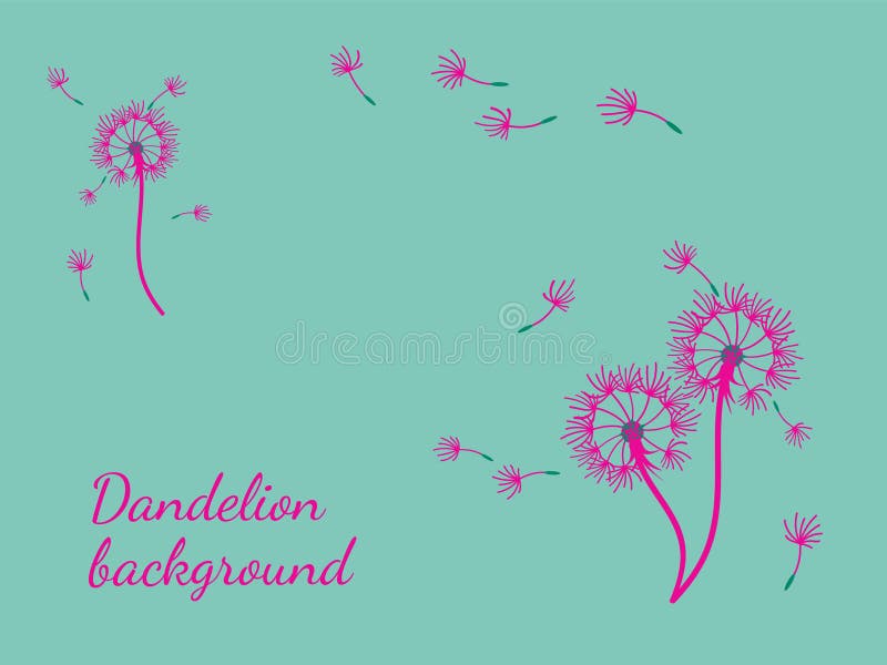 Abstract Background Dandelion Design for Decoration Design. Stock ...
