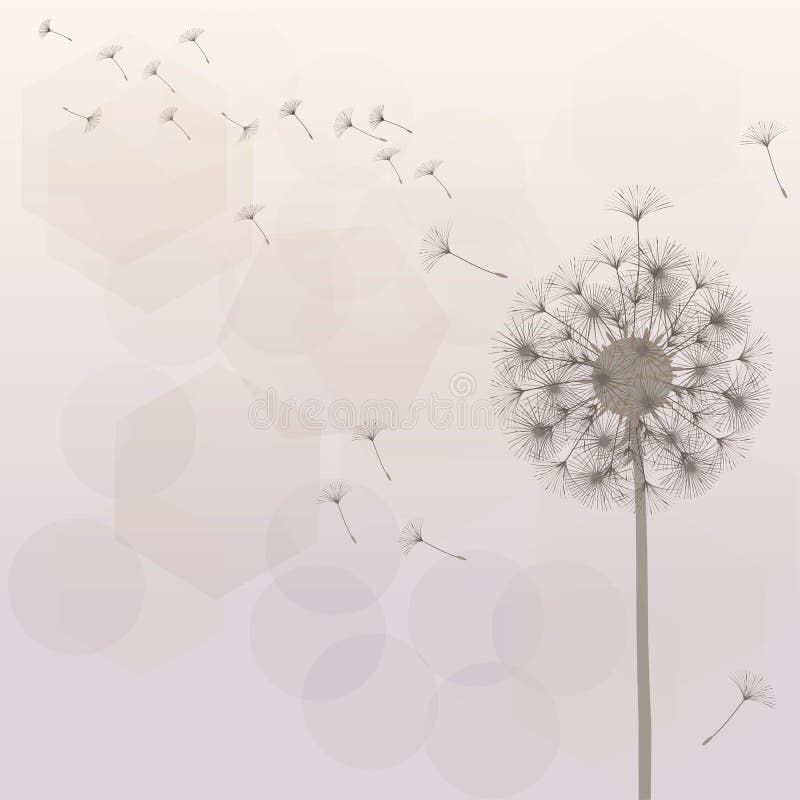 Abstract Background of a Dandelion for Design. Stock Vector ...
