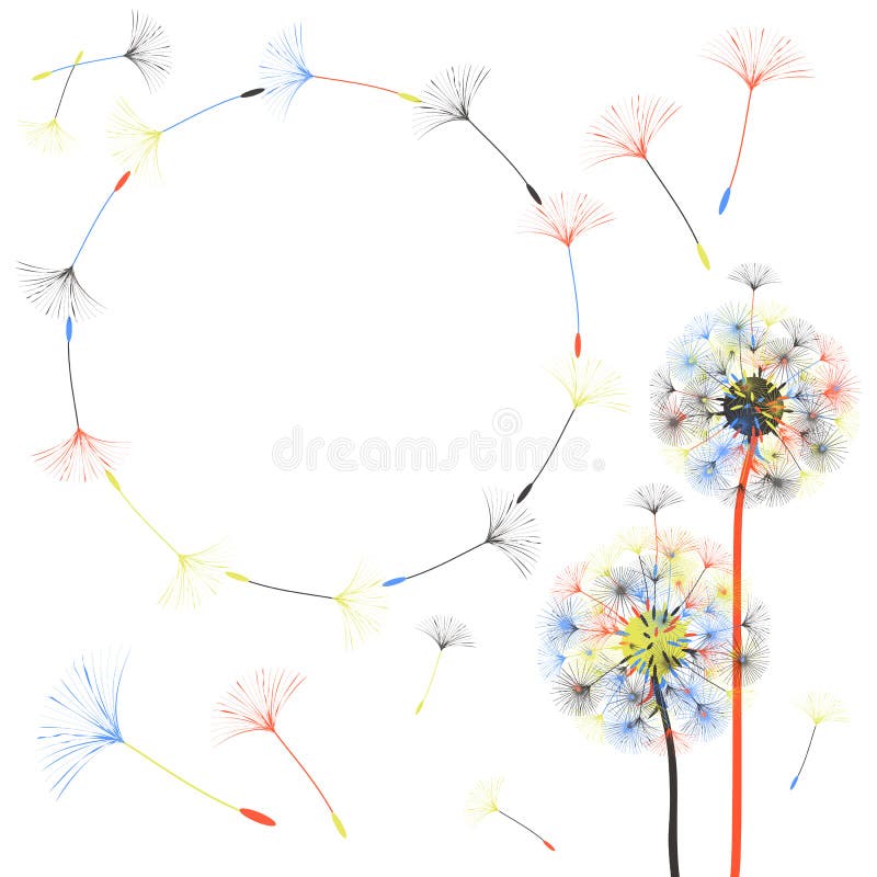 Abstract Background of a Dandelion for Design. Stock Vector ...