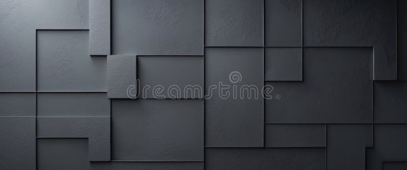 Graphite Grey Abstract Textured Geometric Stepped Background with Fly ...