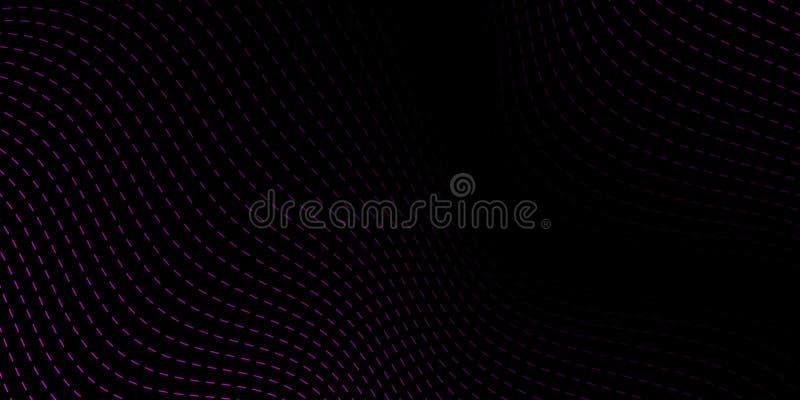 Abstract Background for Banner with Waves and Dashes. Black and Pink ...