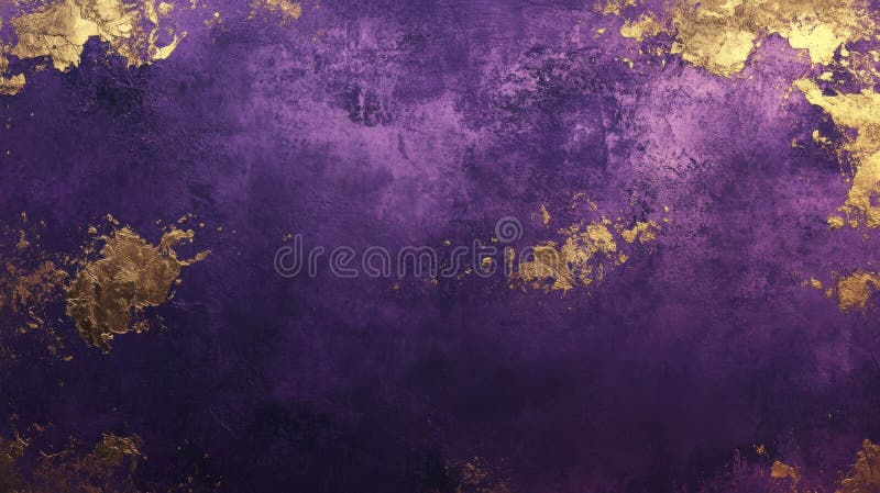 Deep Purple and Gold Abstract Texture Background Stock Illustration ...