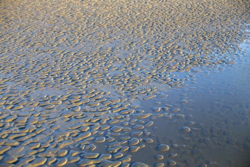 Abstract Background of Deep Sand Ripples at the Beach Stock Photo ...