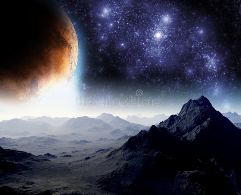 Abstract Background of Deep Space. Stock Illustration - Illustration of ...