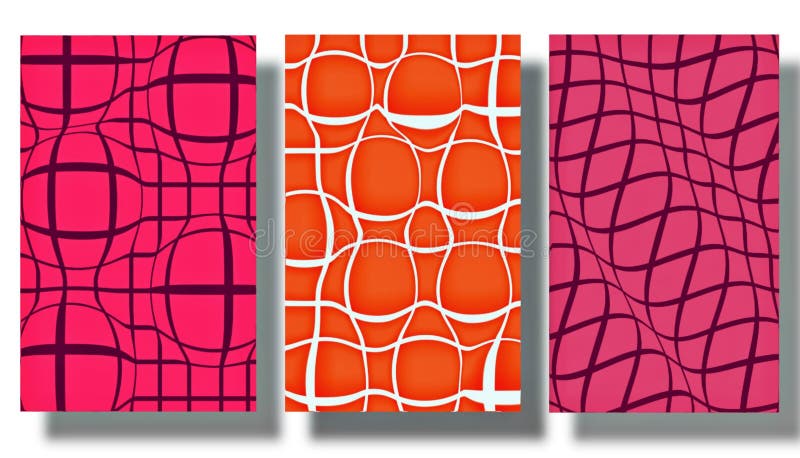 Abstract Background. Deformed Checkered Pattern, Bright Colors Stock ...