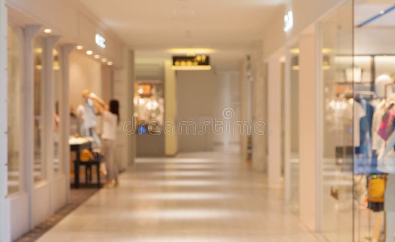 Abstract Background of Department Store Interior Stock Photo - Image of ...