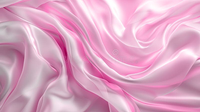 Abstract Background Depicting Smooth Silk Fabric, a Realistic Vector ...