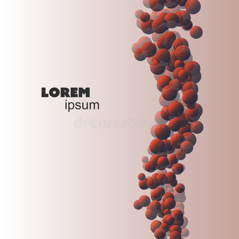 Abstract Background Design with Bubbles Stock Vector - Illustration of ...