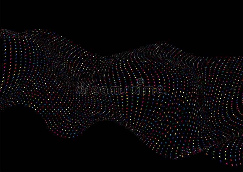 Abstract Colourful Flowing Dots Background Stock Vector - Illustration ...