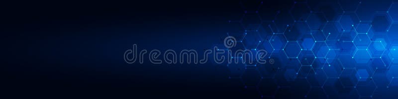 Abstract Background and Design Element with Geometric Shape and Hexagon ...