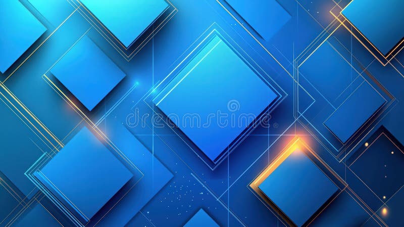 Abstract Background Design Featuring Overlapping Blue Squares with ...