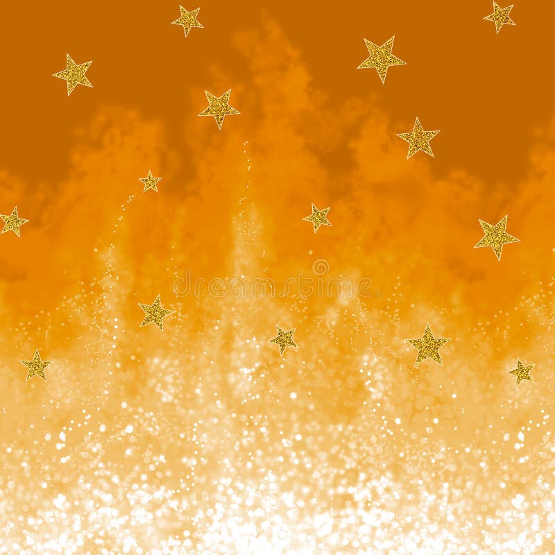 Abstract Background for Design. Gold Flame Stock Illustration ...
