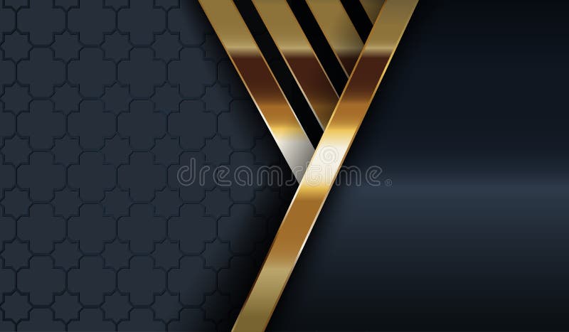 Abstract Background Design with Gold Shape. Stock Vector - Illustration ...