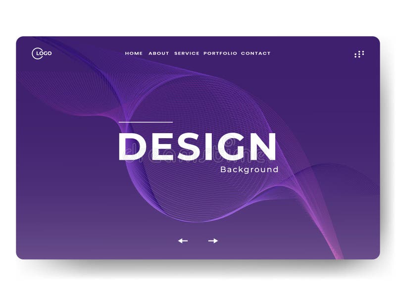 Abstract Background Design. Landing Page Template. Web Page Design for ...
