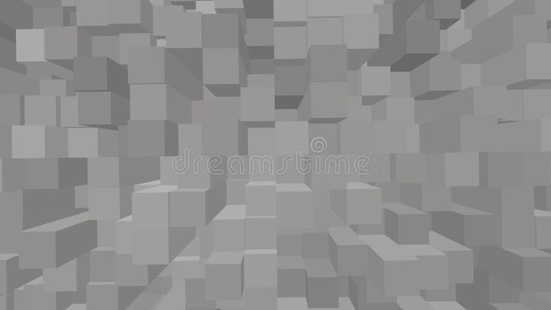 Abstract Background for Design from Many Cubes. Stock Illustration ...