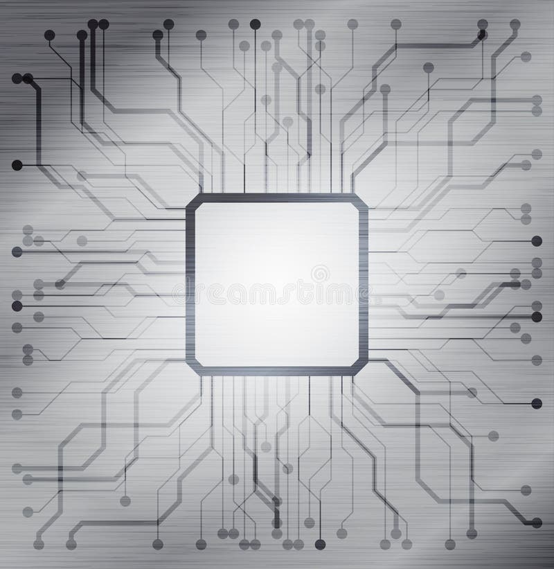 Artificial Intelligence AI Abstract Background, CPU Chip Electronic ...