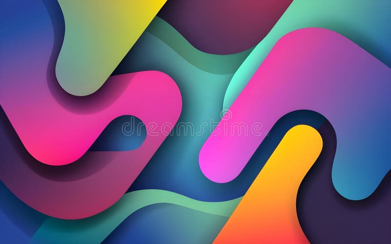 Abstract Waves Gradient, Background Wallpaper Flowing Colors Stock ...