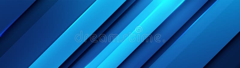 Abstract Background with Diagonal Blue Geometric Lines. Modern Minimal ...