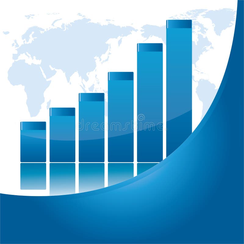 Abstract Background with Diagram Stock Vector - Illustration of market ...