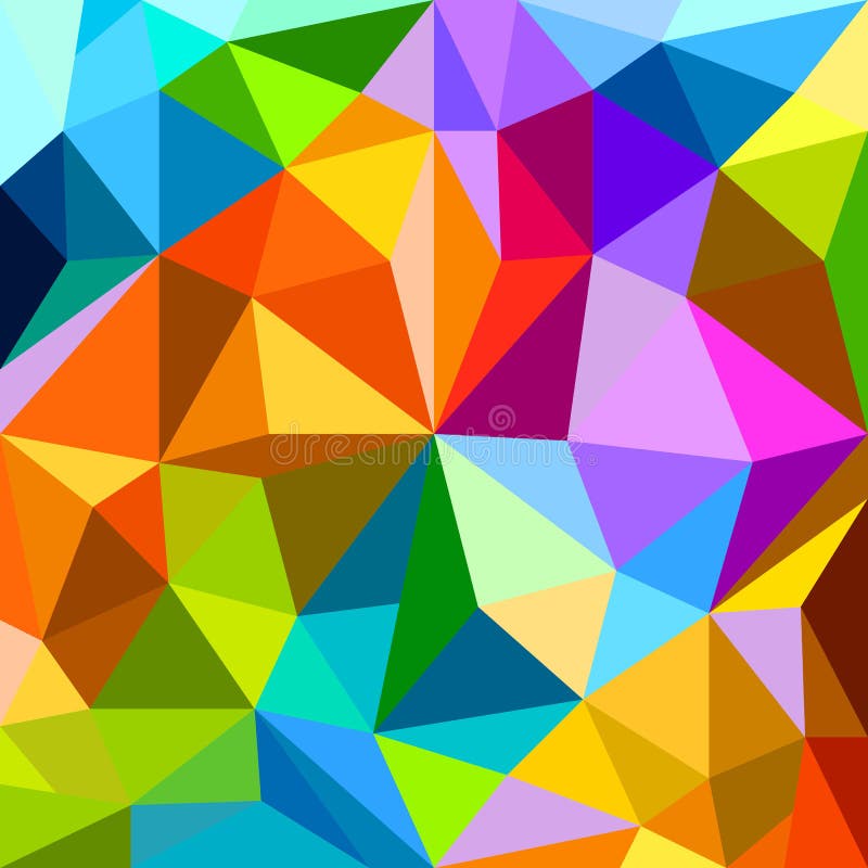 Abstract Background of Different Color Figures Stock Vector ...