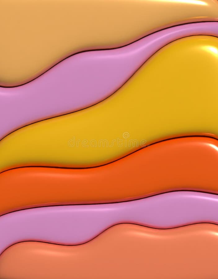 Abstract Background with Different Intersecting Shapes, 3D Rendering ...