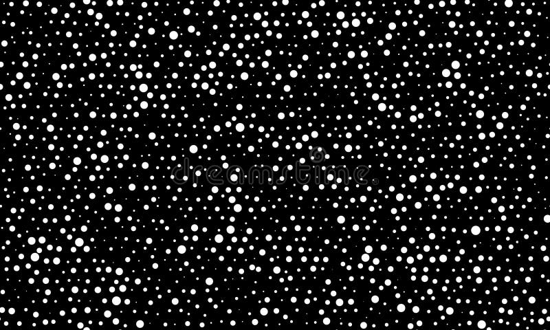 Abstract Background with Differents White Dots Like Falling Snow or ...