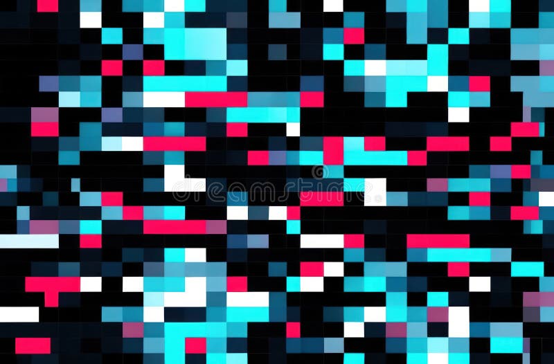 Abstract Background a Digital Aesthetic Characterized by Pixel Noise ...