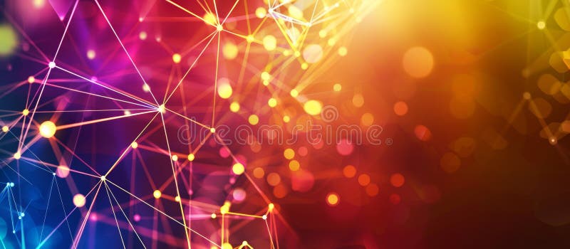 Abstract Background of Digital Connections Stock Illustration ...