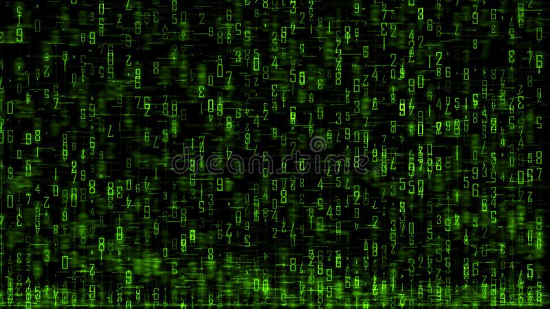 Abstract Background, Digital Data Matrix Stock Illustration ...