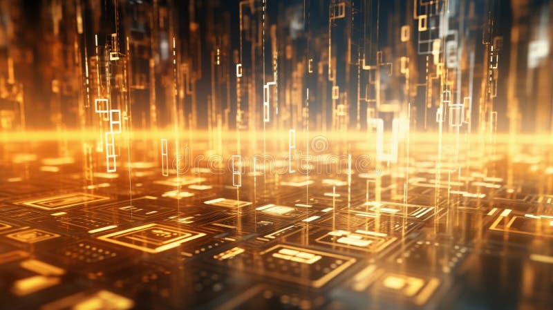 Digital Screens and Lines at an Abstract Background Generative AI Stock ...