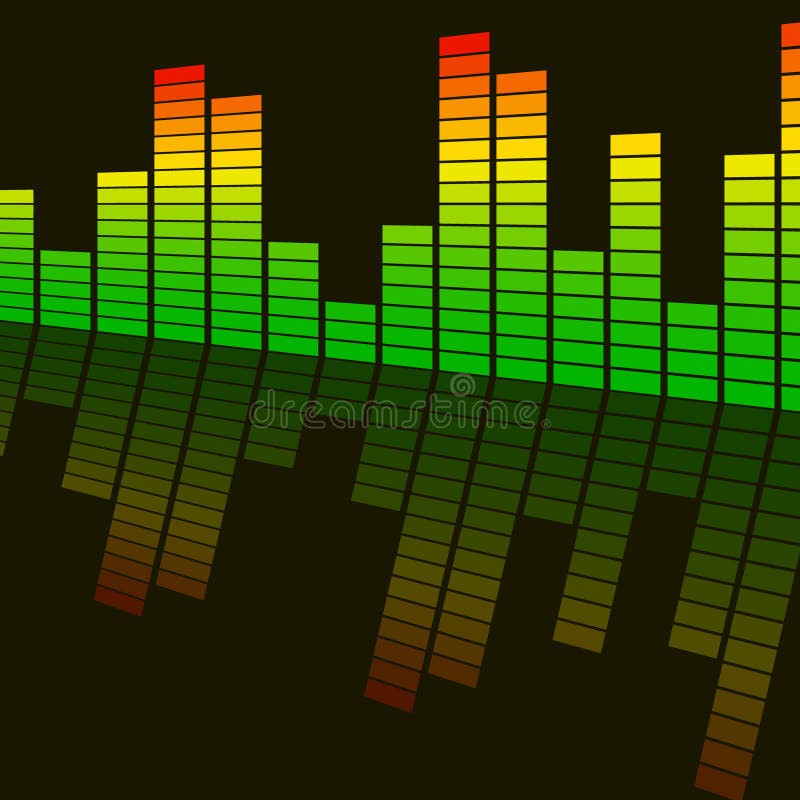 Abstract Background Digital Equalizer Stock Vector - Illustration of ...