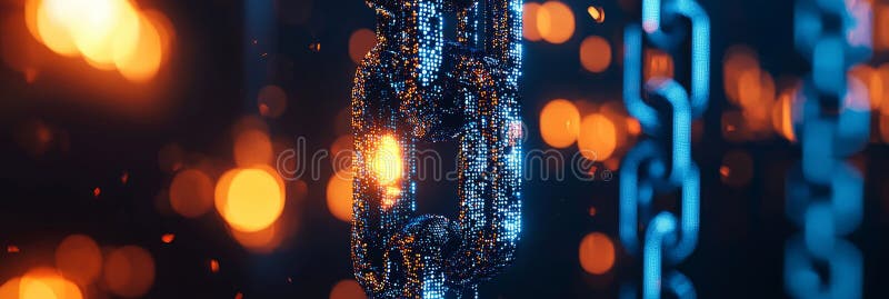 An Abstract Background of Digital Networks and Binary Codes that Symbolizes Modern Technology ...