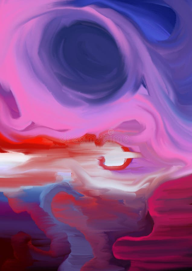 Abstract Background Digital Painting Artistic Masterpiece Stock Image ...