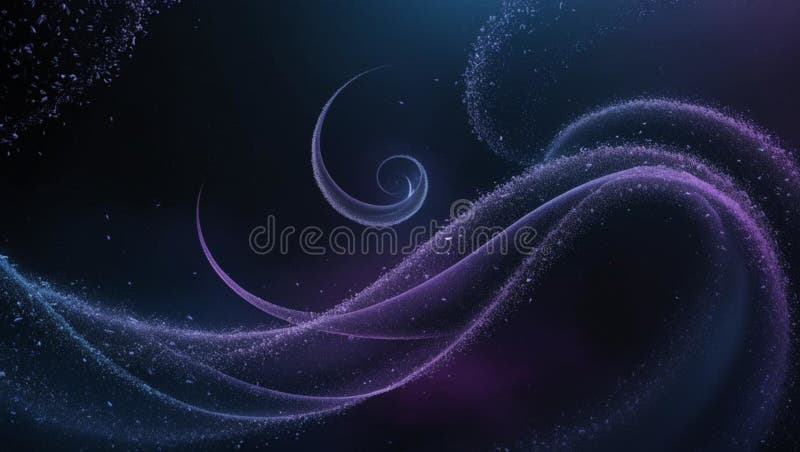 Abstract Background of Digital Particle Universe Stock Image - Image of ...
