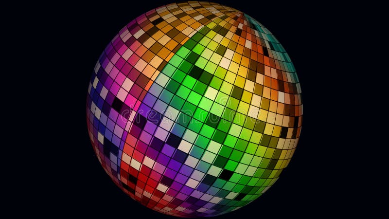 Abstract Background with Disco Ball Shiny. All Colors Disco Ball ...