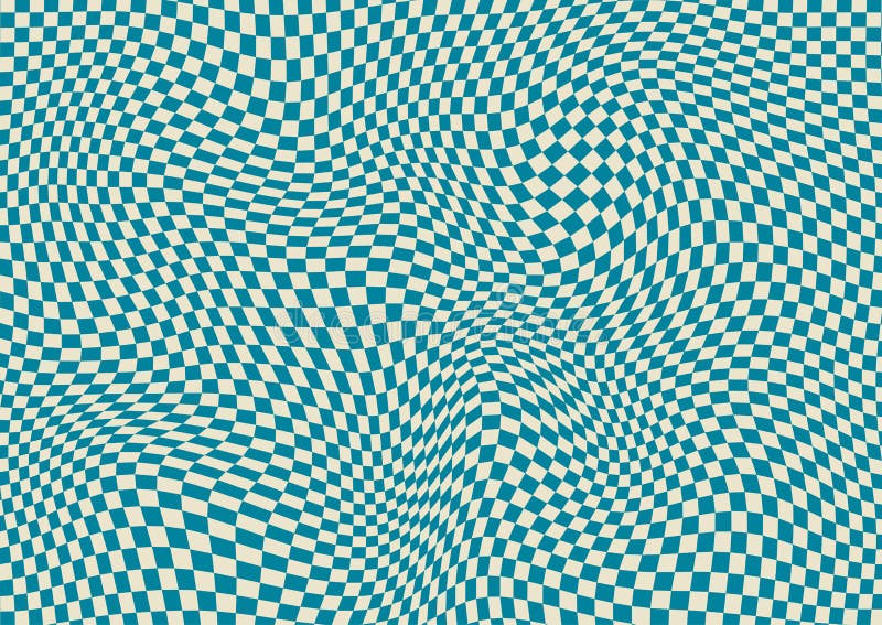 Abstract Background with Distorted Checkerboard Design Stock Vector ...