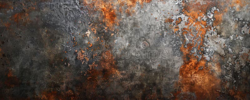 An Abstract Background with a Distressed Metallic Panel, Displaying a ...