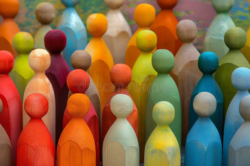 Abstract Background Symbolizing Diversity and Inclusion Stock Photo ...